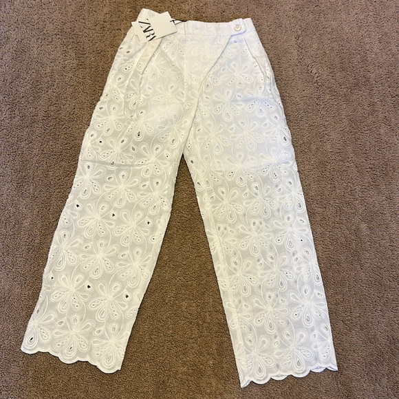 Zara | Bottoms | Zara Eyelet Pantsgirls | Poshmark